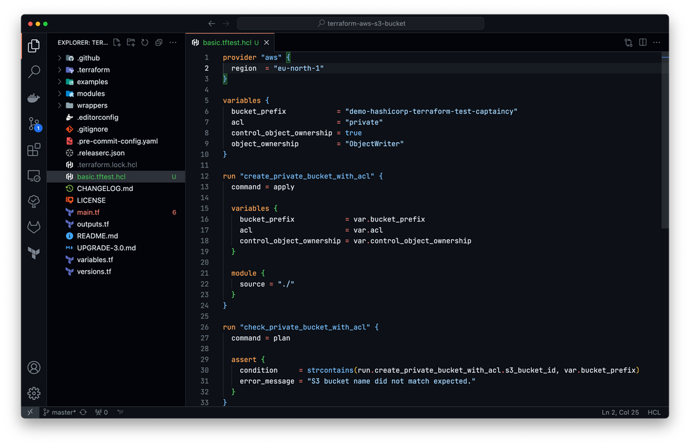How to use Terraform test